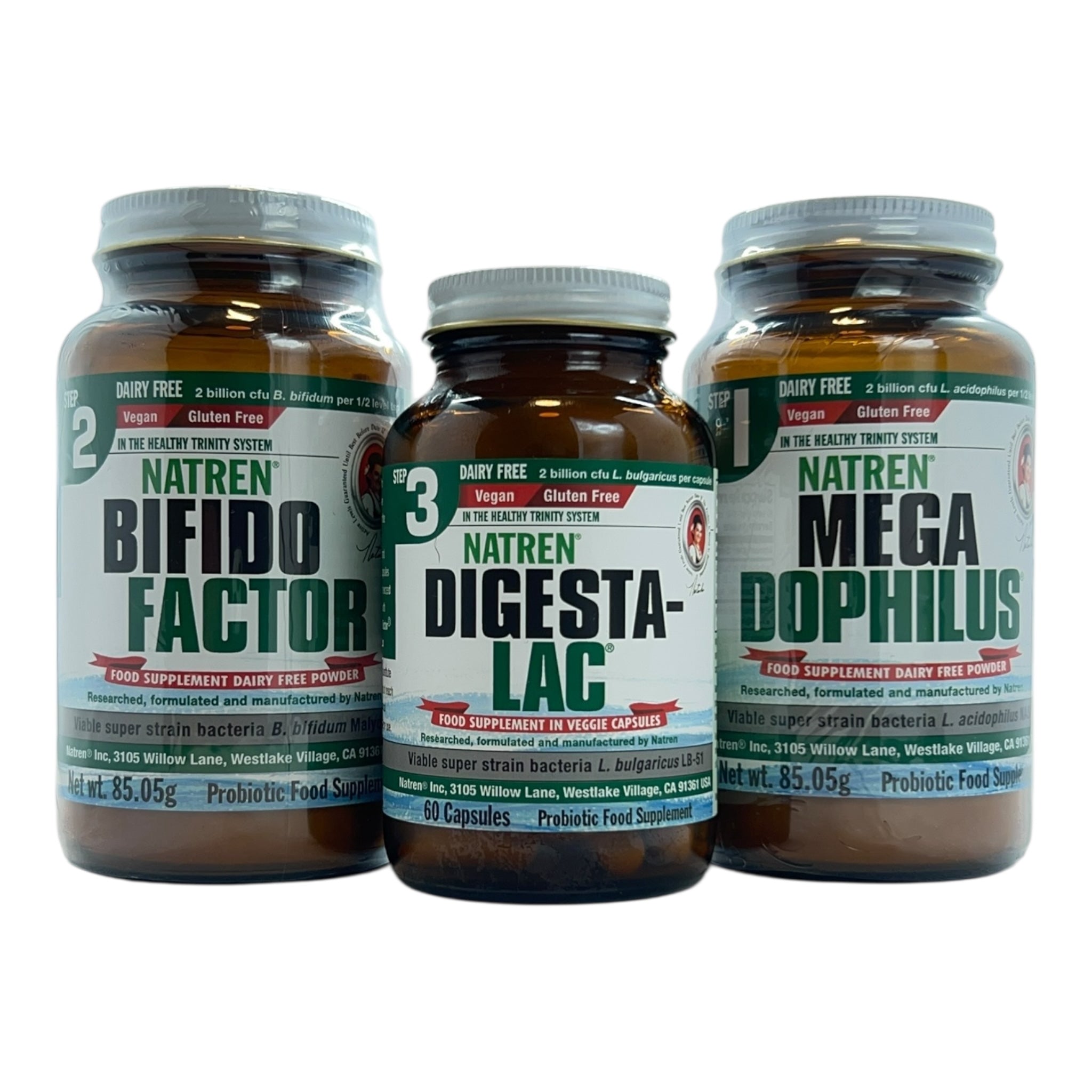 Healthy Trinity System (Dairy Free Powder and Capsules) – Natren EU